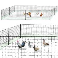 China 50 M Chicken Net Fence Kit With Gate Double Pointed Posts in Green with Fibreglass Rod for sale