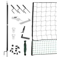 China 50 M Chicken Net Fence Kit With Gate Double Pointed Posts in Green with Fibreglass Rod for sale