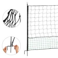 China 50 M Chicken Net Fence Kit With Gate Double Pointed Posts in Green with Fibreglass Rod for sale