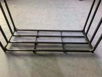 China BSCI Heavy Duty Firewood Rack 110x70x145cm Metal Fireplace Wood stove racks Log storage shed Log Store Kaminholzlager for sale