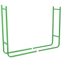 China Metal Tube RANGE Logs Firewood Rack Greenhouse Logs EXTENSIBLE Green for sale
