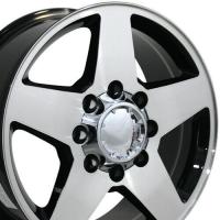 China 20x8.5 Chevrolet Silverado Replica Wheel Sierra 8 Lug 8x165 Blk Mach'D Truck 5503 for sale