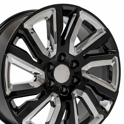 China Ct2078 22x9 Gmc Replica Wheels Satin Black Gloss Black Insert Rim Chevy 22