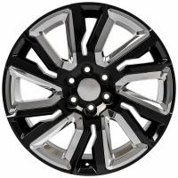China Ct2078 22x9 Gmc Replica Wheels Satin Black Gloss Black Insert Rim Chevy 22