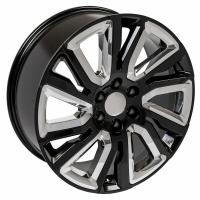 China Ct2078 22x9 Gmc Replica Wheels Satin Black Gloss Black Insert Rim Chevy 22