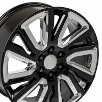China Ct2078 22x9 Gmc Replica Wheels Satin Black Gloss Black Insert Rim Chevy 22