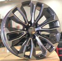 China Aluminum CT2008 24 GMC Replica Wheels Gray Machine Rims Chevy Tahoe LTZ for sale