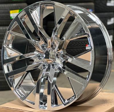 China CT2009 24 GMC Replica Rims Tahoe Sierra Yukon Silverado Chrome Wheels Tires for sale