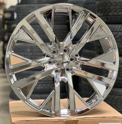 China Chrome Gmc / Chevy Rims Snowflake Passenger Car Wheels 22 Inch Avalanche Ltz for sale