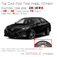 China Machined Black Wheels For 18-22 Toyota Camry OEM Rim 75221B for sale