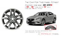 China OEM 64958C Dark Hyper Silver Replica Wheel For 14-17 Mazda 6 Factory for sale