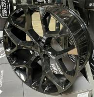 China Snowflake CK156 Wheels Rims Gloss Black GMC Sierra Yukon Denali Fits 26