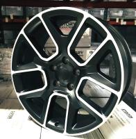 China RAM Limited Black Machine All Season Tires Wheels Rims For 1500 5x139.7 24