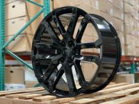 China 22 Replica Wheels Black Rims Fits 6lug Yukon Sierra Chevy Tahoe LTZ Silverado for sale