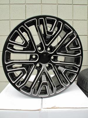 China Yukon Sierra Suv Black Milled GMC Replica Wheels 5906 B 22