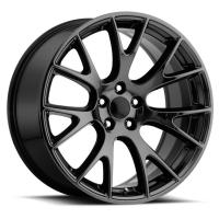 China 22 Inch Dodge Replica Wheels Black 2528 22x9 Fit Challenger Hellcat for sale