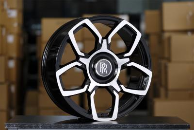 China OEM Forged Alloy Black Staggered 22 Inch Rims 5x112 For Cullinan Black Badge for sale