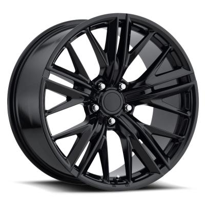 China 20 Inch ZL1 Camaro Chevrolet Replica Wheels Staggered 20x10 20x11 Gloss Black 5x120 for sale