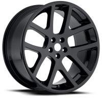 China OEM Dodge Replica Wheels Trucks SRT Black Rims 2223 22x10 24x10 for sale