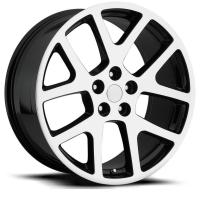 China OEM Dodge Replica Wheels Trucks SRT Black Rims 2223 22x10 24x10 for sale