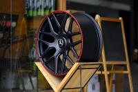 China 20 21 22 Inch Forged Alloy Wheels 5x130 Matt Black Red Lip TUV For Benz G63 for sale