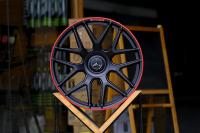 China 20 21 22 Inch Forged Alloy Wheels 5x130 Matt Black Red Lip TUV For Benz G63 for sale
