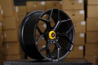 China 23x10j Matte Black Forged Alloy Wheels Aluminum Aftermarket Wheels 71.5 for sale