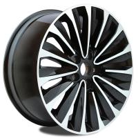 China 5x100 OEM Volkswagen Replica Wheels Black 16 17 18 Inch Multi Spoke 5 Holes for sale