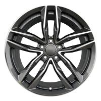 China Aluminum Replica 17 18 19 Inch Alloy Wheels Audi Split 5 Spoke Wheels 57.1/66.6 for sale