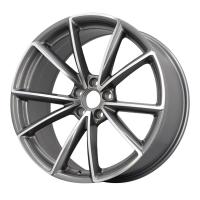 China PCD 5X112 17 Inch Wheels CB 66.45 Silver A356.2 Aluminum Audi Replica Rims for sale