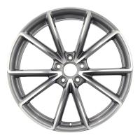 China PCD 5X112 17 Inch Wheels CB 66.45 Silver A356.2 Aluminum Audi Replica Rims for sale