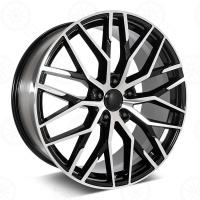 China A356.2 OEM 21 Inch Audi Replica Wheels 21x9.5 Alloy Rim Black Machined Face for sale