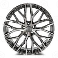 China A356.2 OEM 21 Inch Audi Replica Wheels 21x9.5 Alloy Rim Black Machined Face for sale