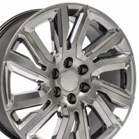 China TUV 22 Inch GMC Denali Replica Wheels 5901 Gloss Black Chevy Tahoe Chrome Rims for sale