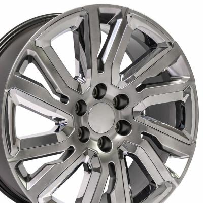 China TUV 22 Inch GMC Denali Replica Wheels 5901 Gloss Black Chevy Tahoe Chrome Rims for sale