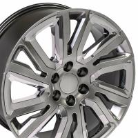 China TUV 22 Inch GMC Denali Replica Wheels 5901 Gloss Black Chevy Tahoe Chrome Rims for sale