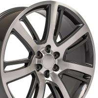 China 4738 Cadillac Escalade Replica Wheels 24x10 Truck Wheels Fits Gunmetal Mach'D GMC for sale