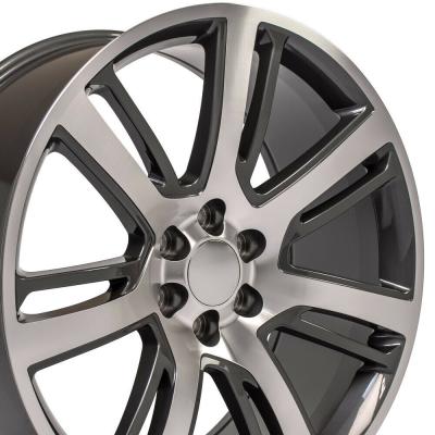 China 4738 Cadillac Escalade Replica Wheels 24x10 Truck Wheels Fits Gunmetal Mach'D GMC for sale