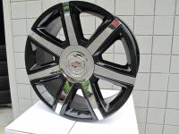 China 4739 22x9 GMC Wheels 7 Spoke Style Chrome 24 Inch Cadillac Escalade Replica Rims for sale