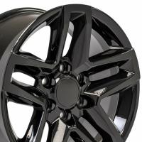 China 20 Inch Black 5911 Chevrolet Replica Wheels For Chevy Silverado Z71 Trail Boss for sale
