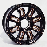 China Heavy Load 6x139.7 Car Aftermarket Wheels 17 Inch Rims 4x4 Milling Window With Rivets for sale