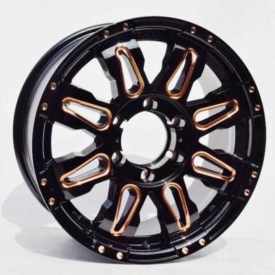 China Heavy Load 6x139.7 Car Aftermarket Wheels 17 Inch Rims 4x4 Milling Window With Rivets for sale