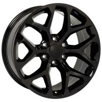 China Replica GMC Sierra Snowflake Wheels 30x10 Black Mch Yukon Denali Snowflake Rims for sale