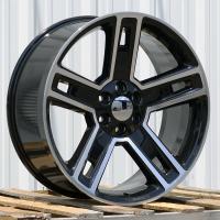 China 26x10 GMC Yukon Replica Wheels Gloss Black Machined Face Rims Fit Tahoe LTZ Silverado for sale