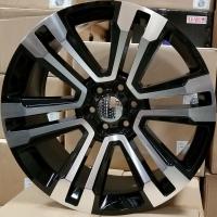 China 5822 24 GMC Replica Rims Black Wheels Fit Tahoe Silverado Sierra Yukon Escalade for sale