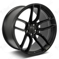 China 20 Widebody Replica Satin Black Flow Form Stagger Wheels Rims Fit Challenger RWD for sale
