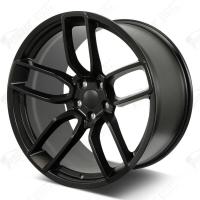 China 20 Widebody Replica Satin Black Flow Form Stagger Wheels Rims Fit Challenger RWD for sale