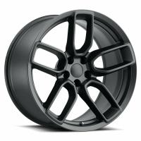 China 20 Widebody Replica Satin Black Flow Form Stagger Wheels Rims Fit Challenger RWD for sale