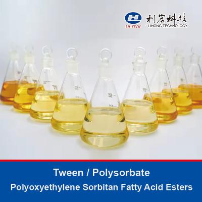 China Tween 20 40 60 80 Polyoxyethylene Sorbitan Esters Polysorbate Emulsifiers In Food Cosmetics for sale