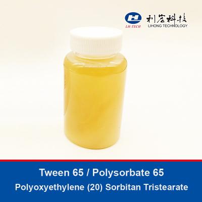 China 99.9% Polysorbate 65 Polissorbato 65 Polyoxyethylene 20 Sorbitan Tristearate Surfactant for sale